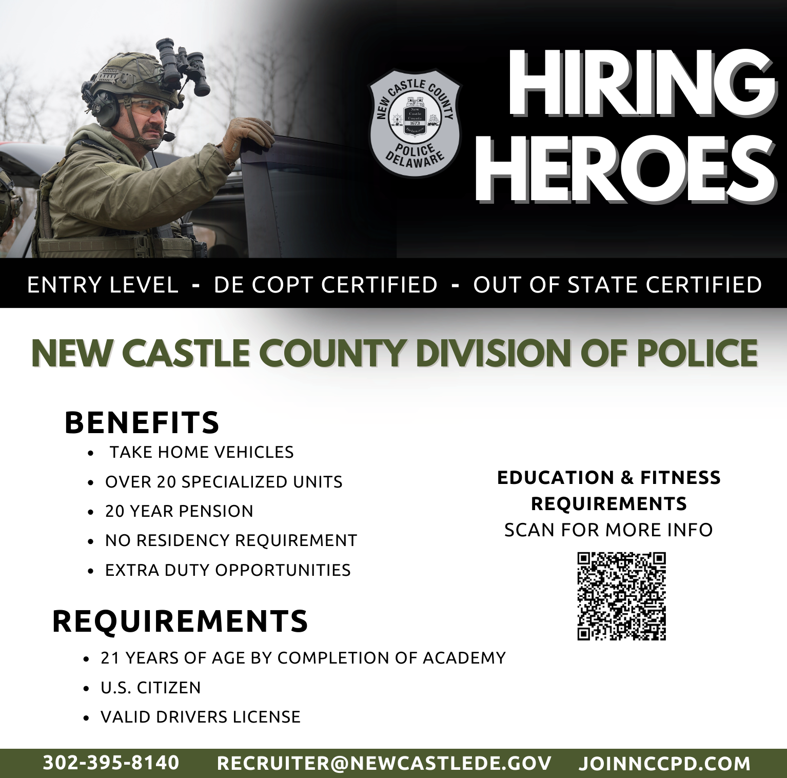 NEW CASTLE COUNTY DIVISION OF POLICE NOW HIRING ENTRY-LEVEL & LATERAL ...